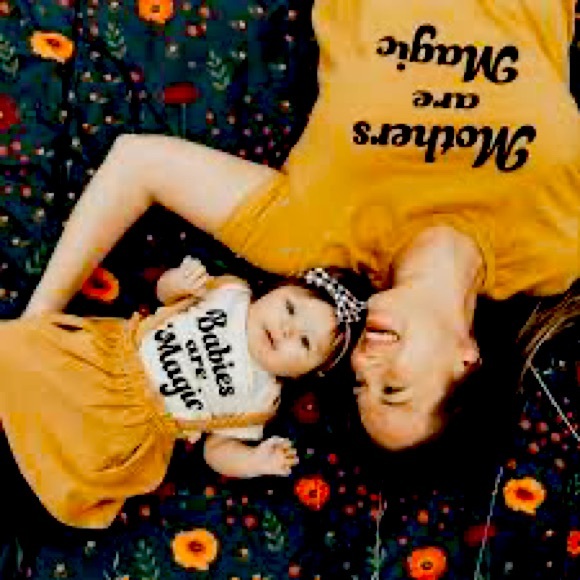 bee &Mae | Tops | Mothers Are Magic Retro Font Tee By Bee Mae M Sold Out | Poshmark